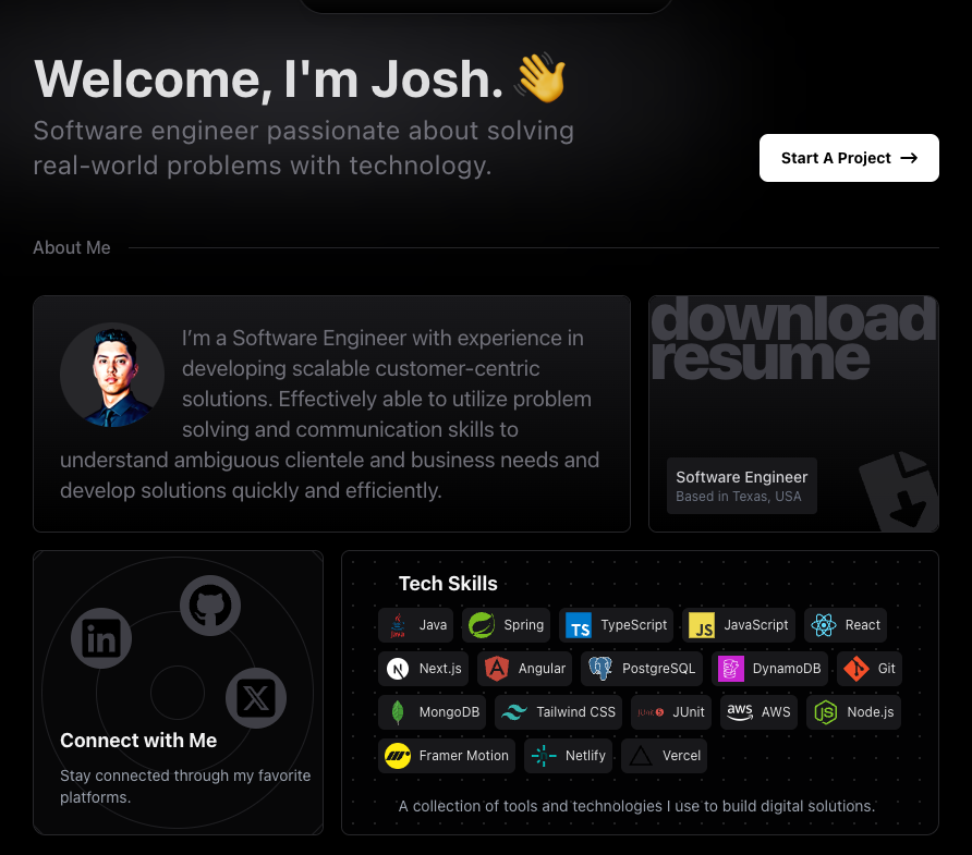 Joshua Ow | Software Engineer